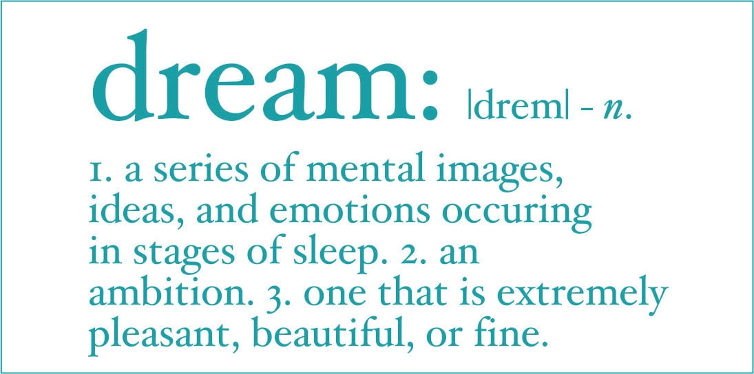 Dream Definition Vinyl Decal - Small - Teal - Walmart.com