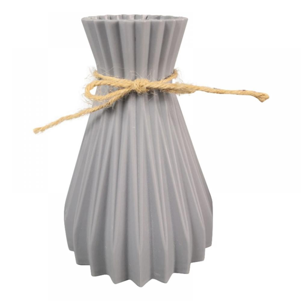 Ceramic Look Plastic Vase - Unbreakable Vase for Flowers - Home, Office ...