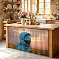 Astronauts Cabinet Curtains 32" W x 55" L, Floral Landscape Sunflower ...