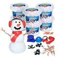 Build Buddiez: Snowman Craft Kit 6 Pack – Build-Play-Display, Customize ...
