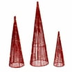 Free Shipping! Northlight LED Glitter Cone Tree Set - 3 Pre-Lit Trees ...