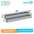 Stainless Steel Speed Rail Rack for Bars, NSF (" Double Tier Speed Rail ...