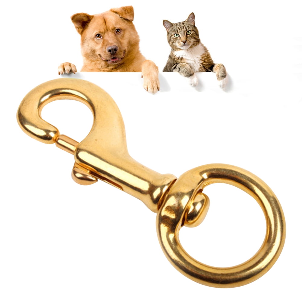 Brass Rotary Swivel Eye Pet Traction Rope with Diving Bolt Snap Hook ...