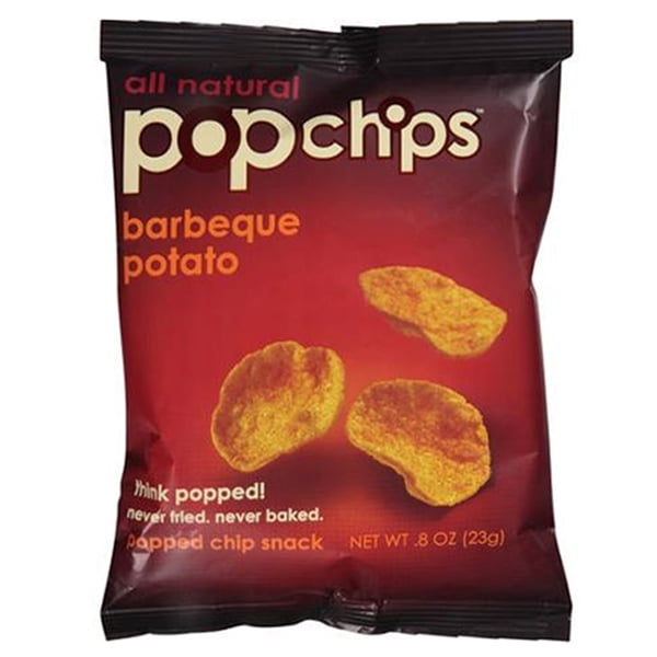 PopChips Barbeque Potato Chips 0.8 oz Bags - Pack of 24 - Walmart.com