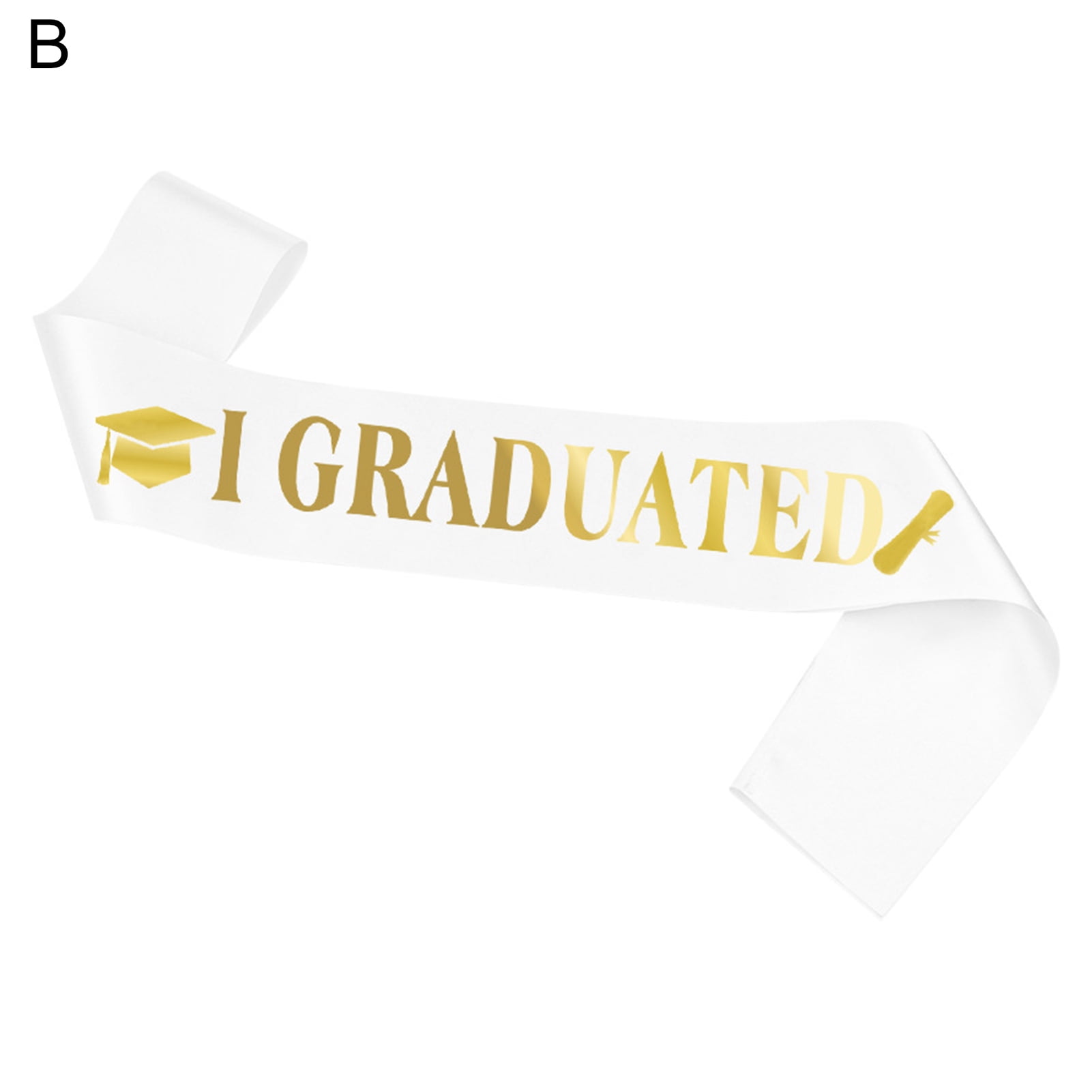 Trayknick Graduation Sash Elegant Letter Printed Plastic Princess Crown ...