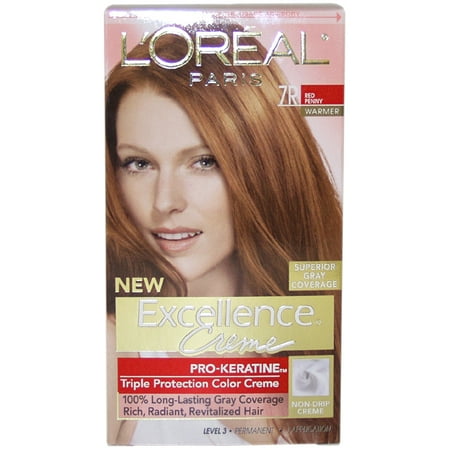 Excellence Creme Triple Protection Color -7R Red Penny by LOreal Paris ...