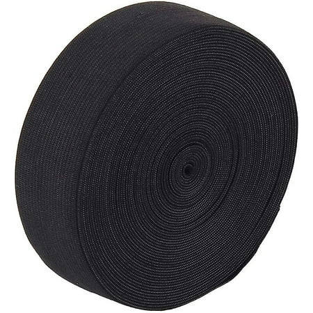 Black Band Webbing Sewing Elastic Thick Flat Craft Elasticated Banding ...
