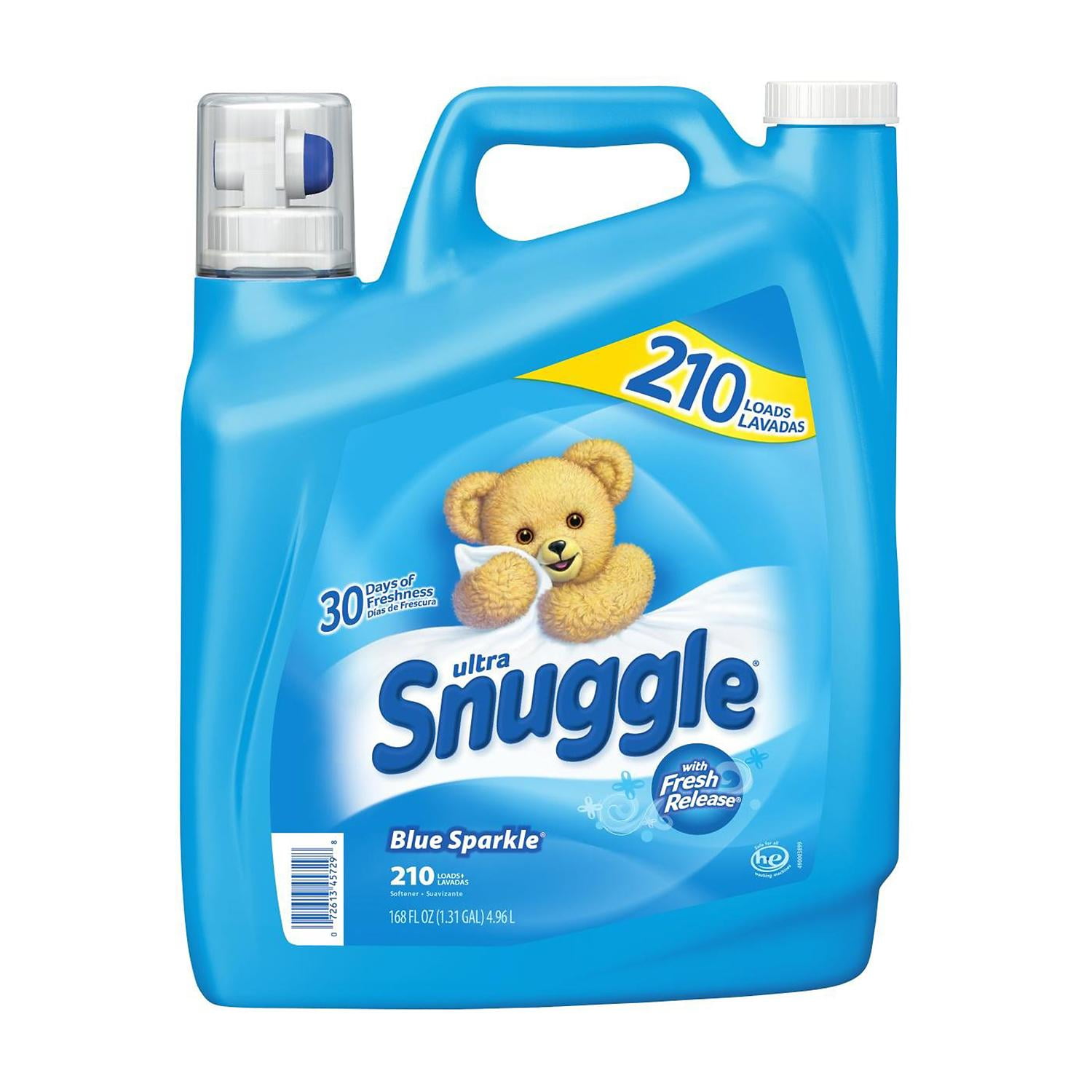 Snuggle Blue Sparkle Fabric Softener Liquid, 168 Ounce, 210 Loads ...
