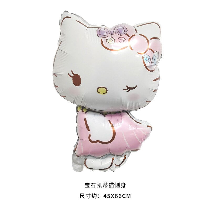 Sanrio-Globo de Hello Kitty para niños, de feliz cumpleaños decoración ...