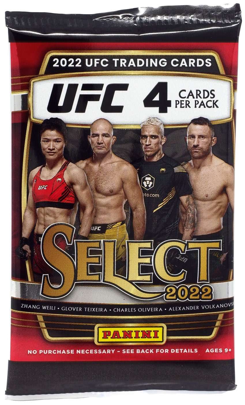 Panini 2022 Select UFC Trading Card Blaster pack (4 Cards) - Walmart.com
