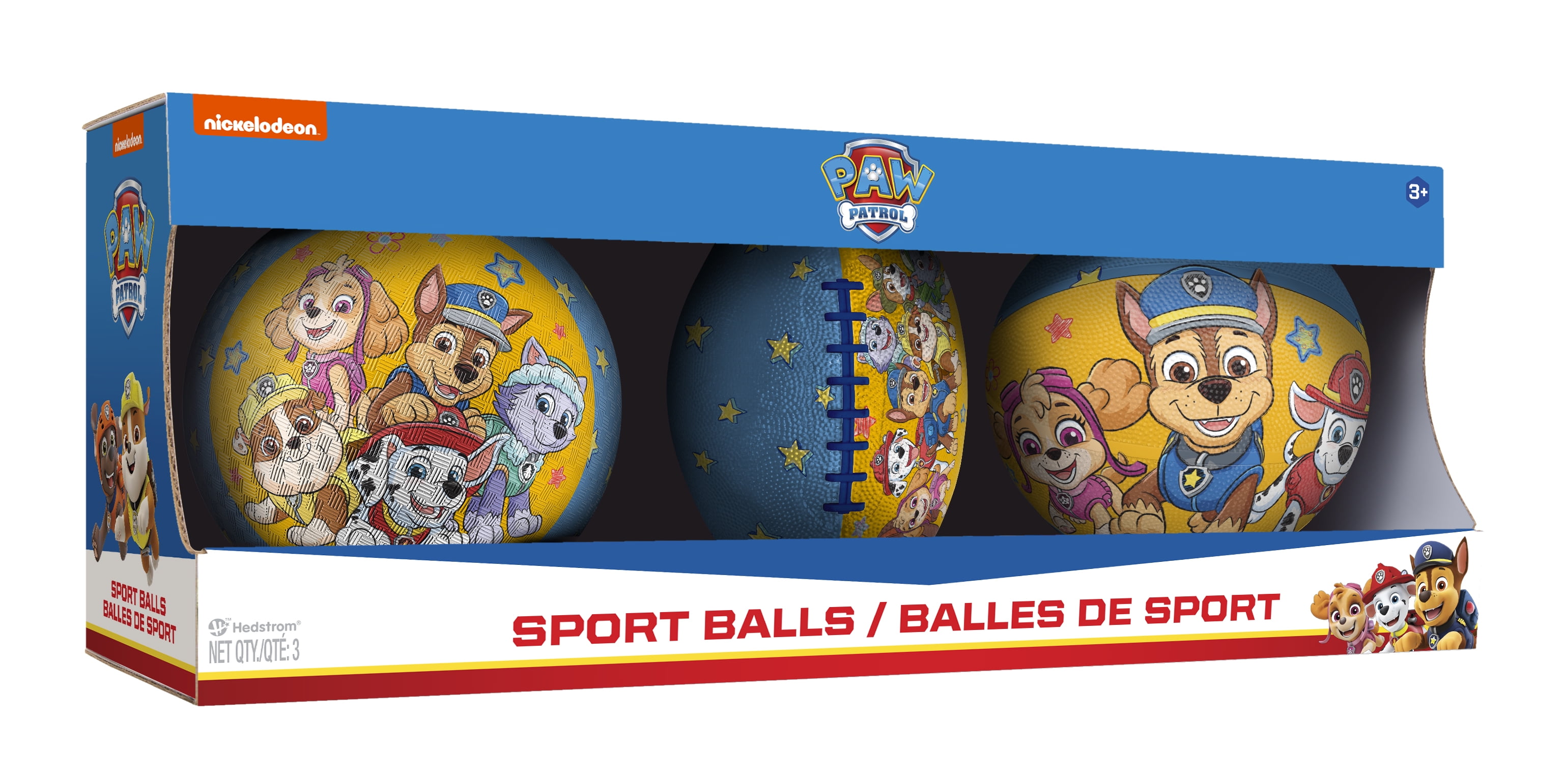Paw Patrol Sport Ball Set, 3 pack - Walmart.com