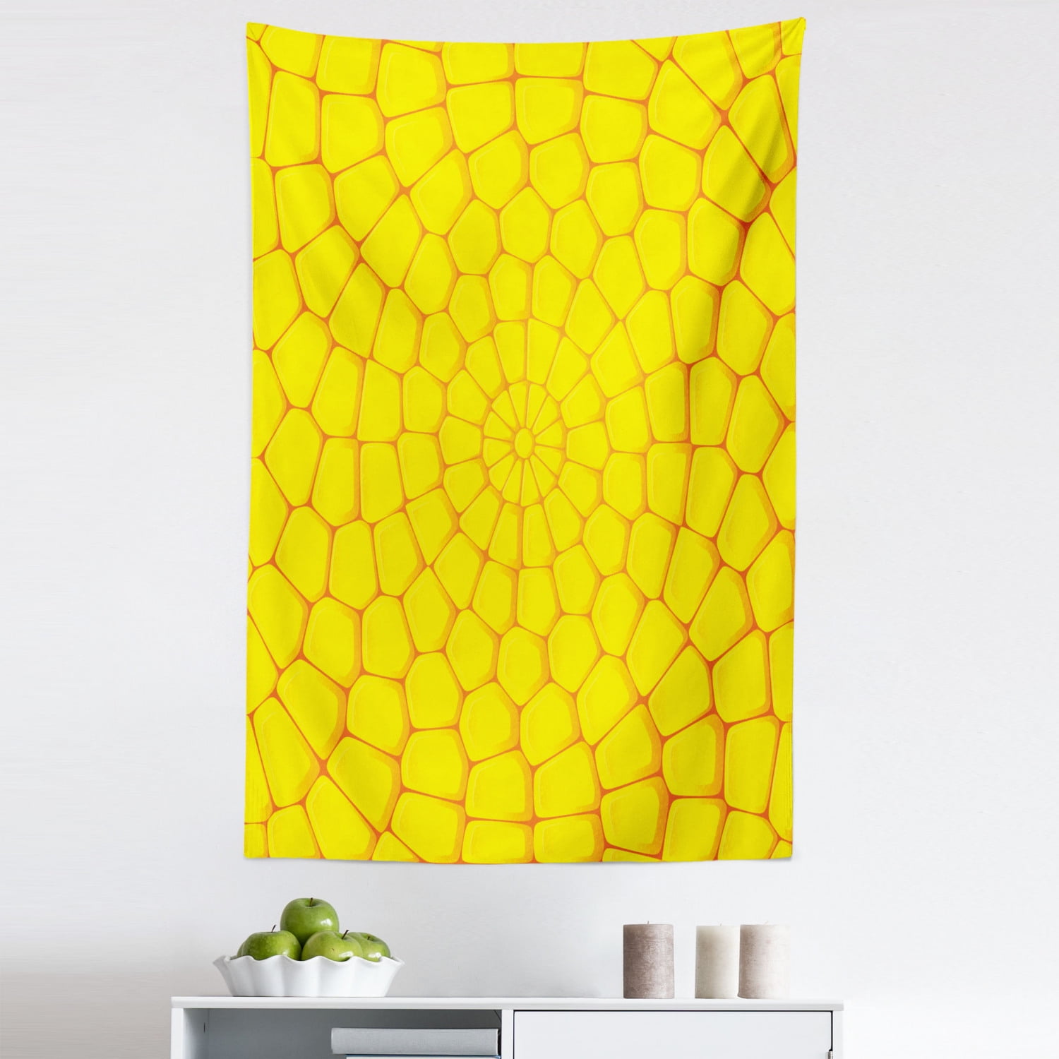 Yellow Tapestry, Corn Bricks Illustration Countryside Nature Harvest ...