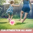 Joyfy Pink Ankle Skip Ball with Flashing Lights, Kids Active Jump Toy ...