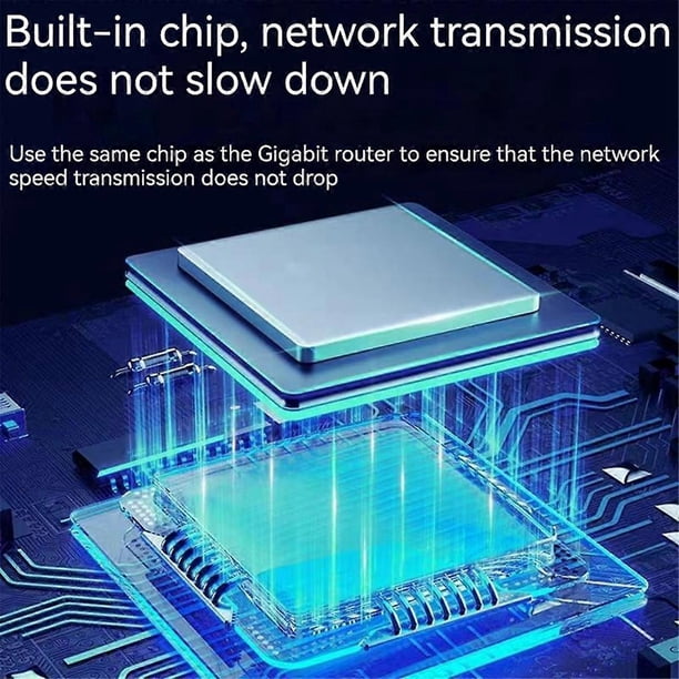 Compartidor de red RJ45 shaofei 1 en 2 miniconmutador de 2 puertos 100 ...