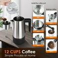 Electric Coffee Percolator 12 CUPS Percolator Coffee Pot,800W ...