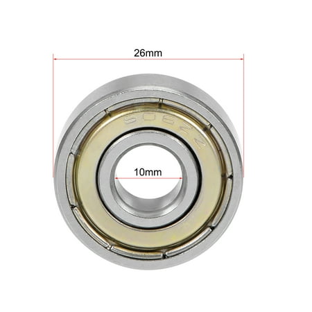 606ZZ Deep Groove Ball Bearing 6x17x6mm Double Shielded Chrome Bearings ...