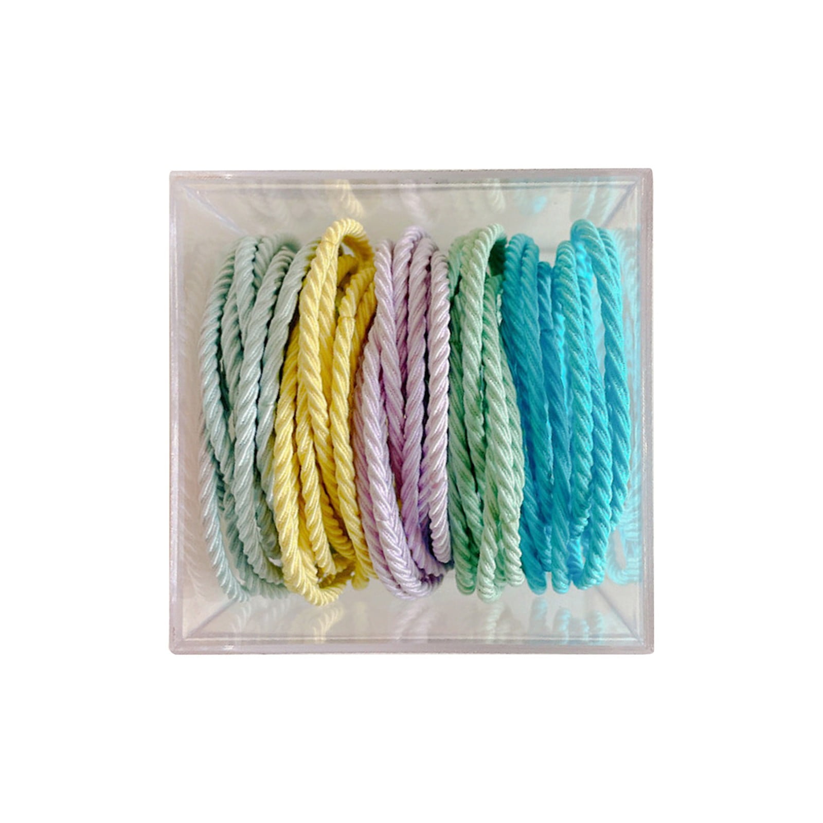 SEMIMAY Leather Band High Elasticity Durable Hair Binding Rope Female ...