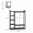 Tribesigns Free-Standing Closet Organizer, Heavy Duty Clothes Rack with ...
