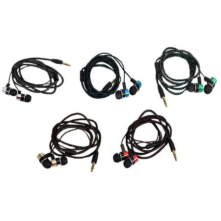 Wired Headset Braided Rope In-ear Subwoofer Beautiful Wired Headset ...