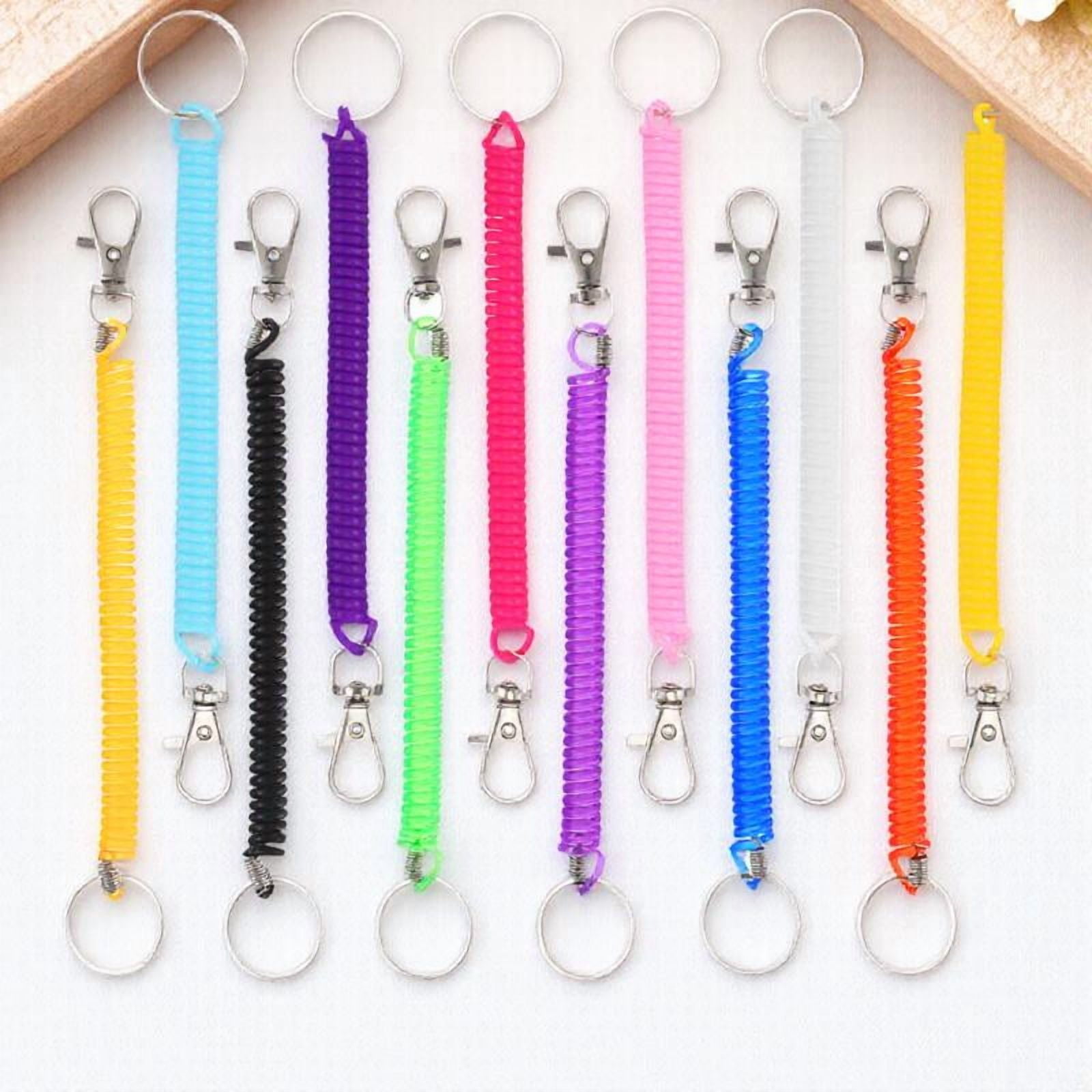 Click here for Fueenirva 12 Pcs Retractable Key Rings Spiral Coil... prices
