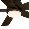 "Casa Vieja 52"" Outdoor Flush Mount Ceiling Fan, Oil Rubbed Bronze ...