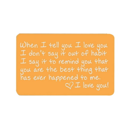 fastboy Anniversary Gift - Metal Cards With Permanent Etching And ...