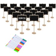 Mini Chalkboard Standing Design, 10 Pack Wooden White Framed Chalkboard ...