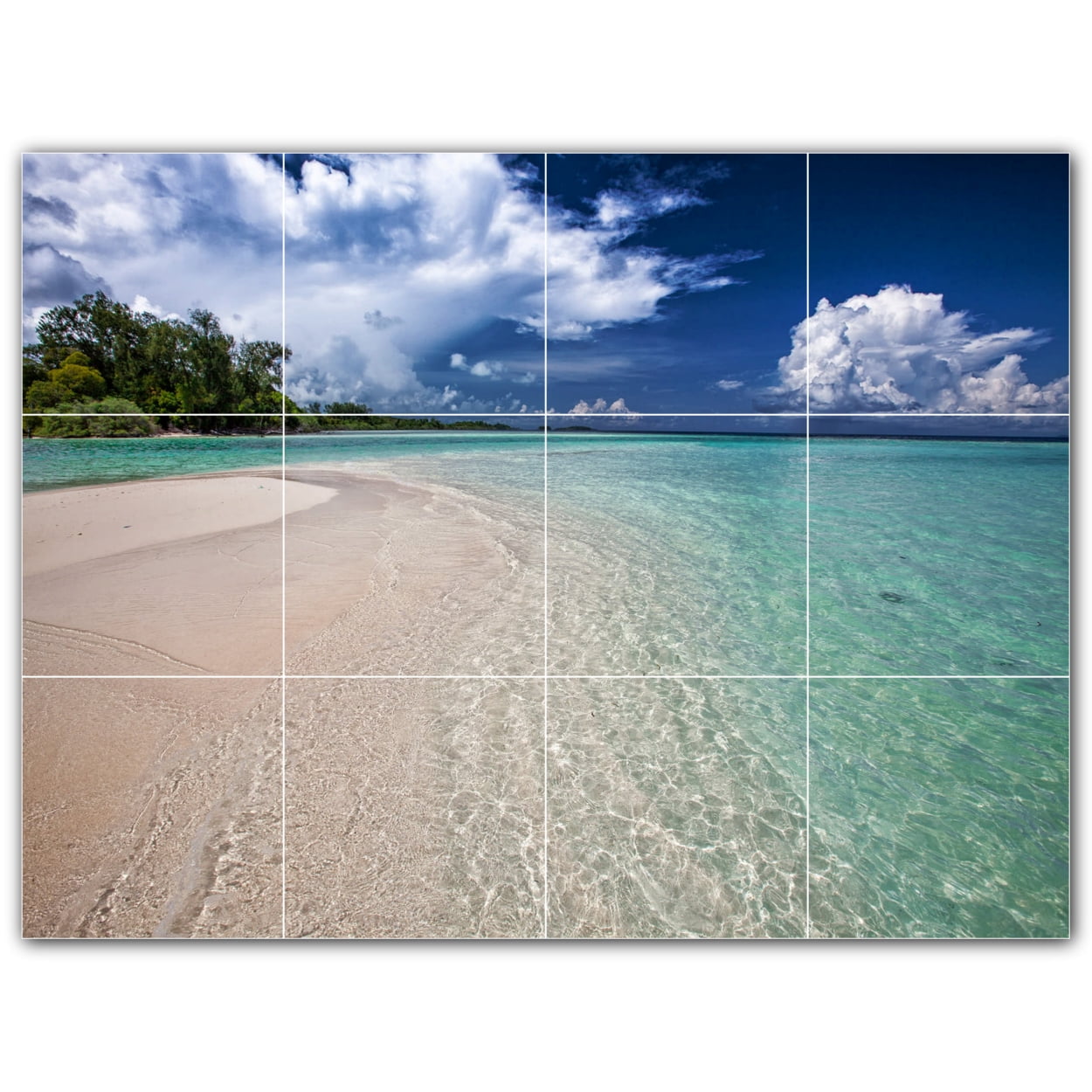 Picture-Tiles.com: Beach Ceramic Tile Wall Mural WAL500094-43L. 32"W x ...
