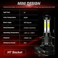 Fit Hyundai Elantra 2017-2018 9005+H7 LED Headlight Bulbs Hi/Lo Beam ...