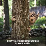 Bits and Pieces Elf Tree Hugger Yard Decorations Tree Sculpture Garden ...