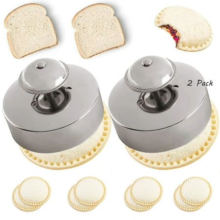 Sandwich Cutter and Sealer, 2 Pack Food-Grade 304 Stainless Steel ...