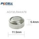 PKCELL 40 Count AG13 LR44 Button Cell Alkaline Batteries 1.5V Coin Cell - Walmart.com