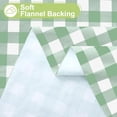 Square Waterproof Vinyl Tablecloth with Flannel Backing, Wipeable ...