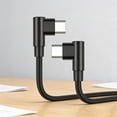 Fast Speed 60W Type C Charging Cable With Double Angled Connectors And ...