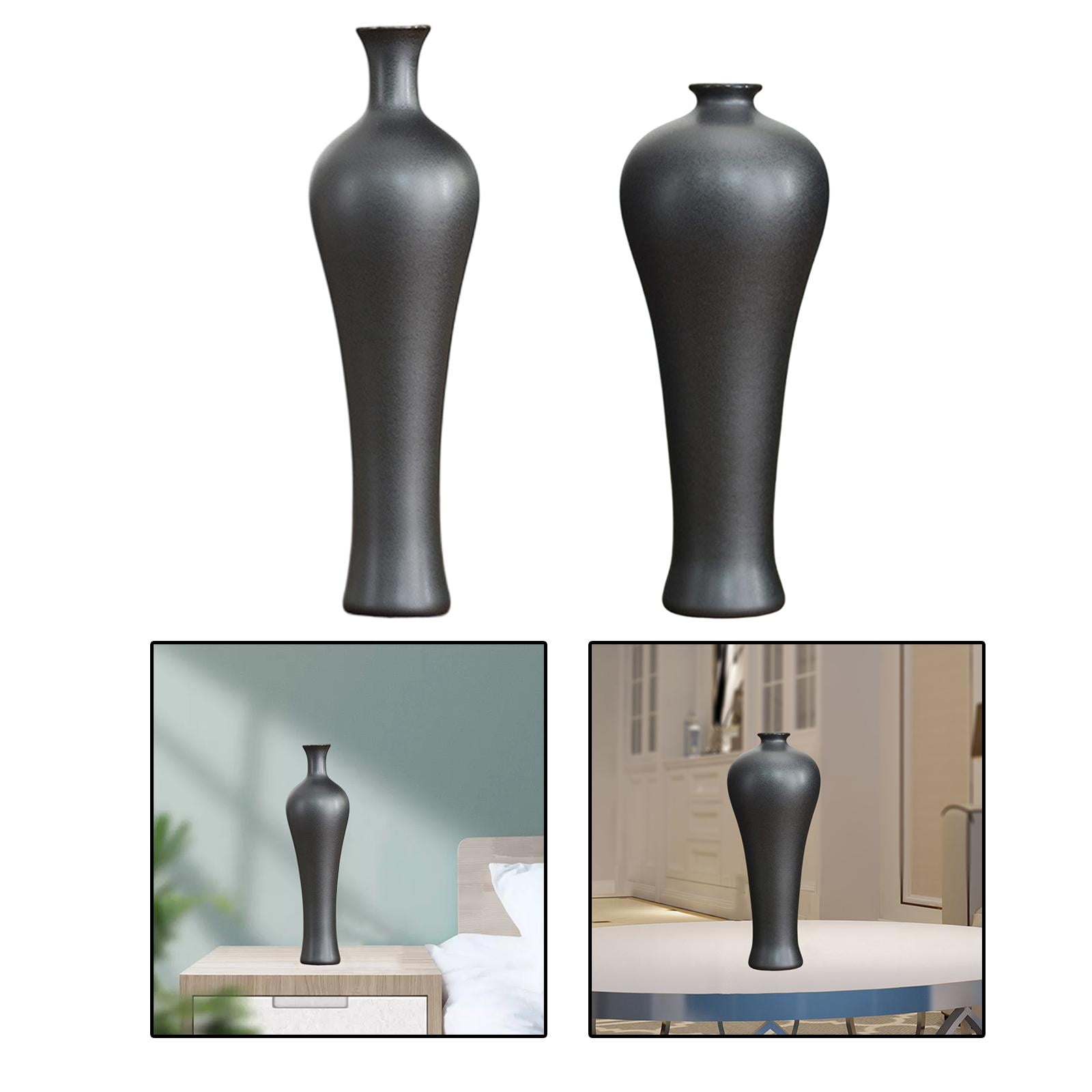 2 Pieces Ceramic Flower Vase Sculpture Centerpieces Desktop Vases ...