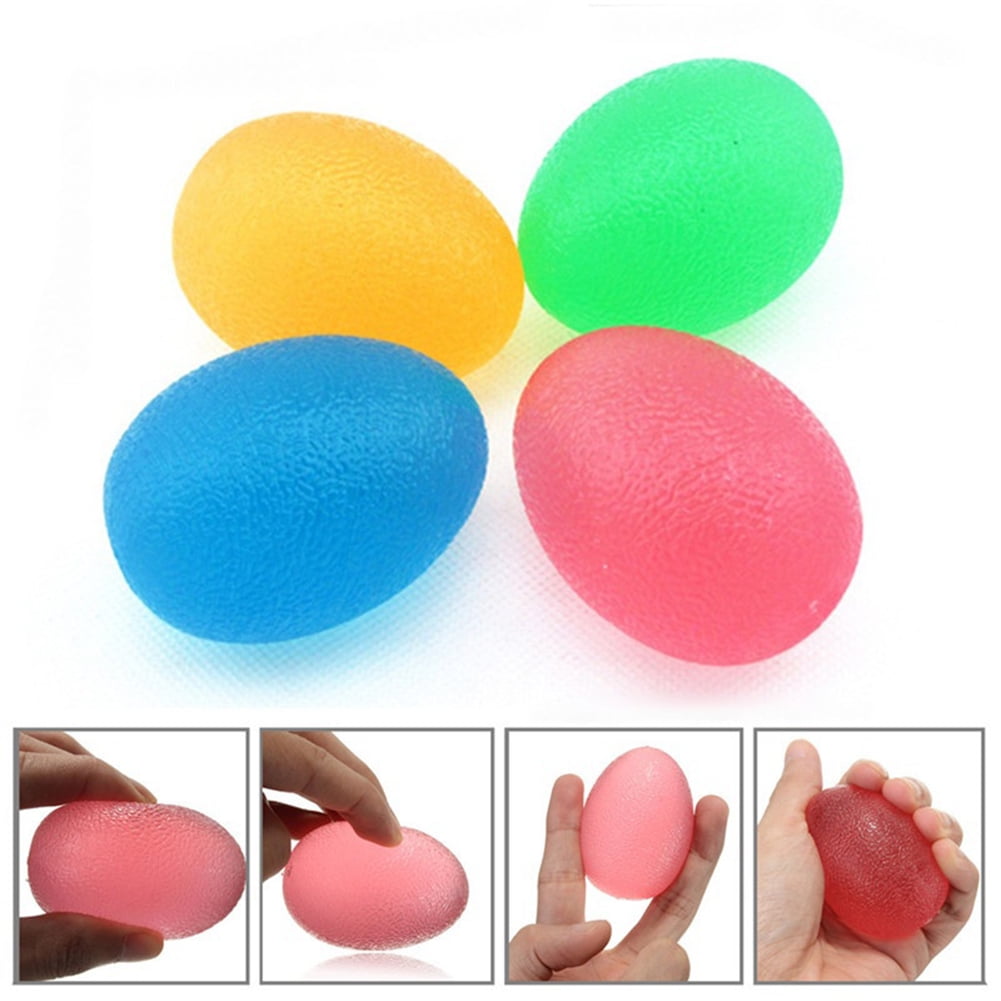 Opolski Soft Egg Stress Ball Hand Finger Strength Exercise Squeeze ...
