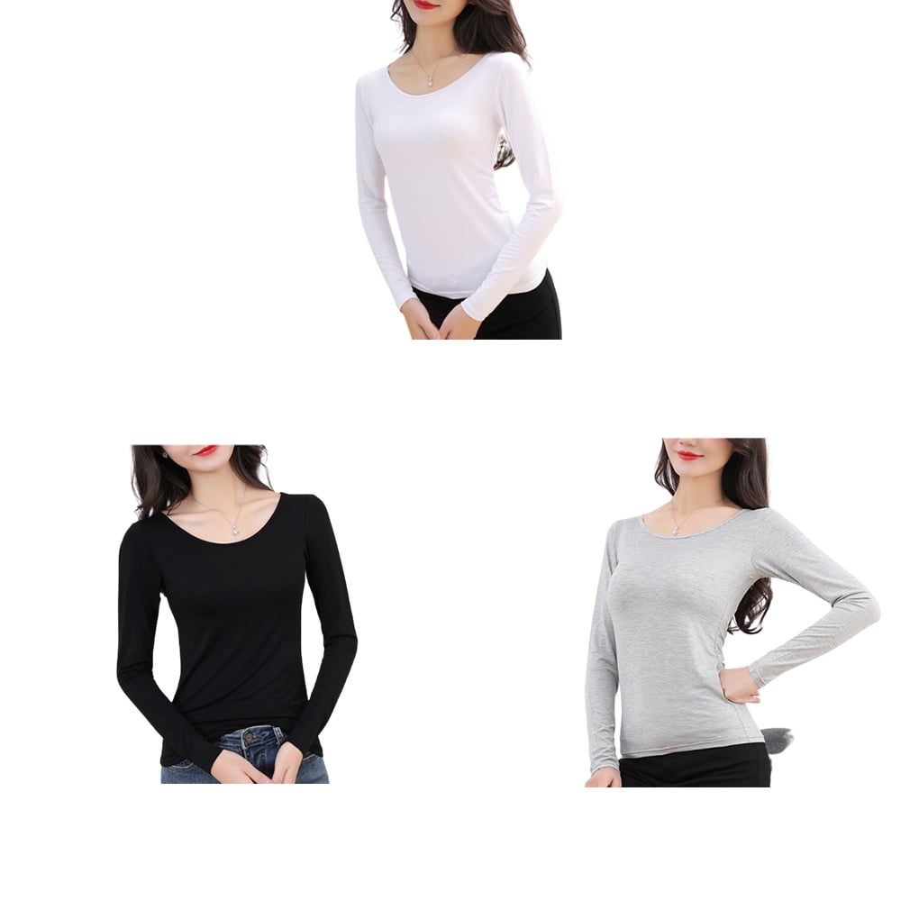 Click here for Pitrice Female Thermal Underwear Long Sleeve Round... prices