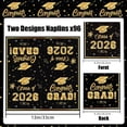 96 Pcs Graduation Party Napkins Disposable Paper Napkins for College ...