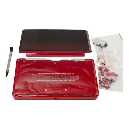 Nintendo 3DS Red Replacement Console Housing Full Shell | Walmart Canada