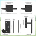 Double Side Gate Latches Heavy Duty Swinging Door Latches Gate Hardware ...