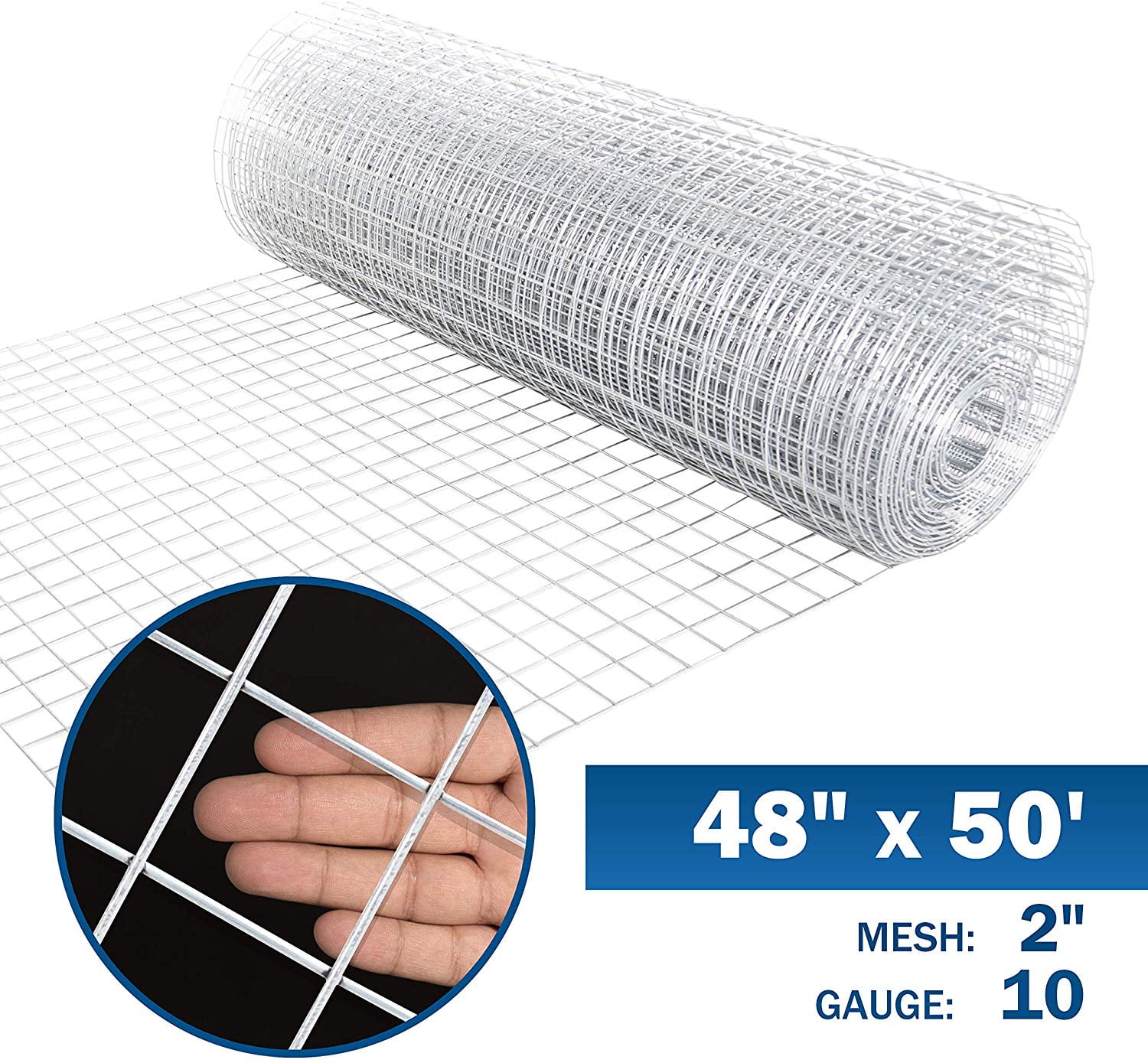 Fencer Wire 10 Gauge Galvanized Welded Wire Mesh Size 2 Inch By 2 Inch