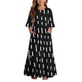 AHTJRT Girls Striped Sun Dress Summer Fashion A-Line Swing Flounce Maxi ...