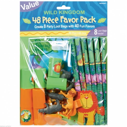 Jungle Animals Favor Pack (48pc) - Walmart.com