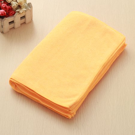 10pcs Soft Yellow Practical Microfiber Cleaning Towels Car Table TV ...