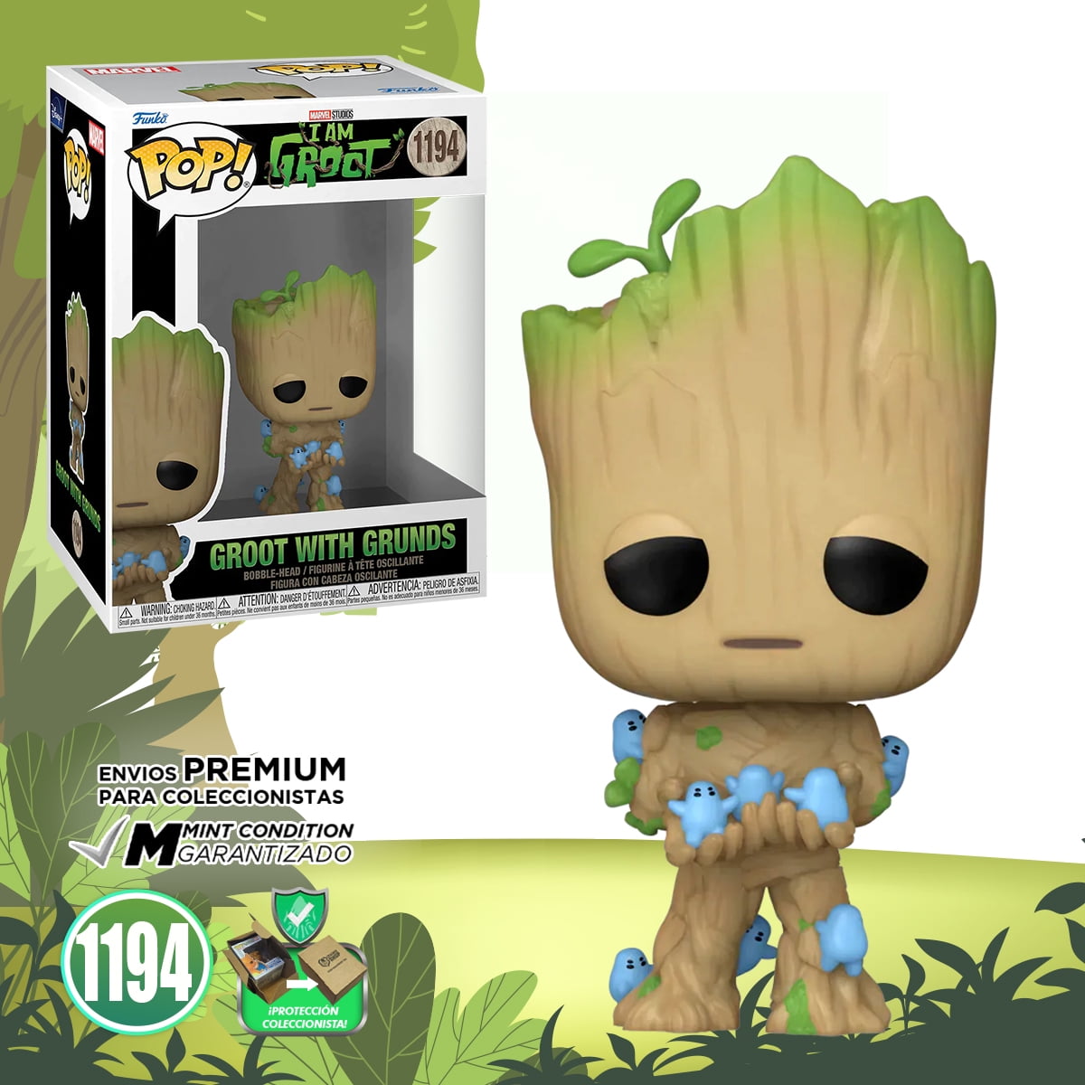 Funko Pop Groot Con Grunds #1194 Funko Serie Yo Soy Groot | Bodega ...