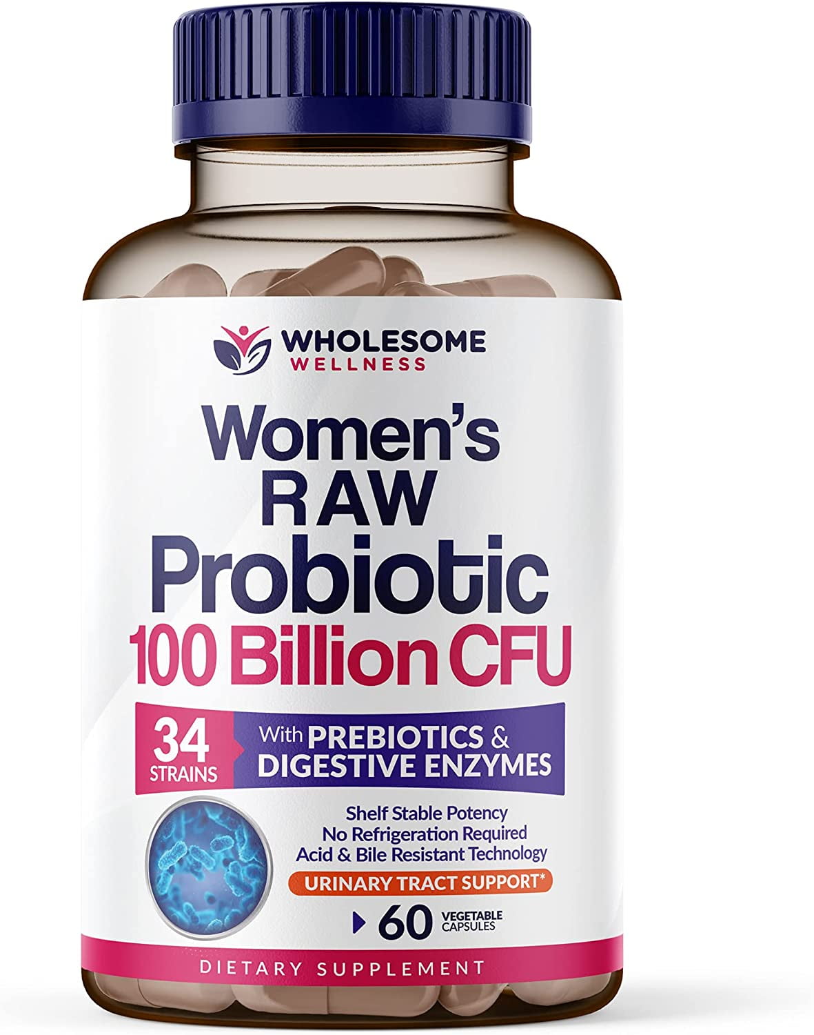 Dr. Formulated Raw Probiotics for Women 100 Billion CFUs with ...