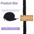 6 Pairs 6 Colors Polyester Shoelace Bands Flat Fuzzy Shoe Laces Mixed ...
