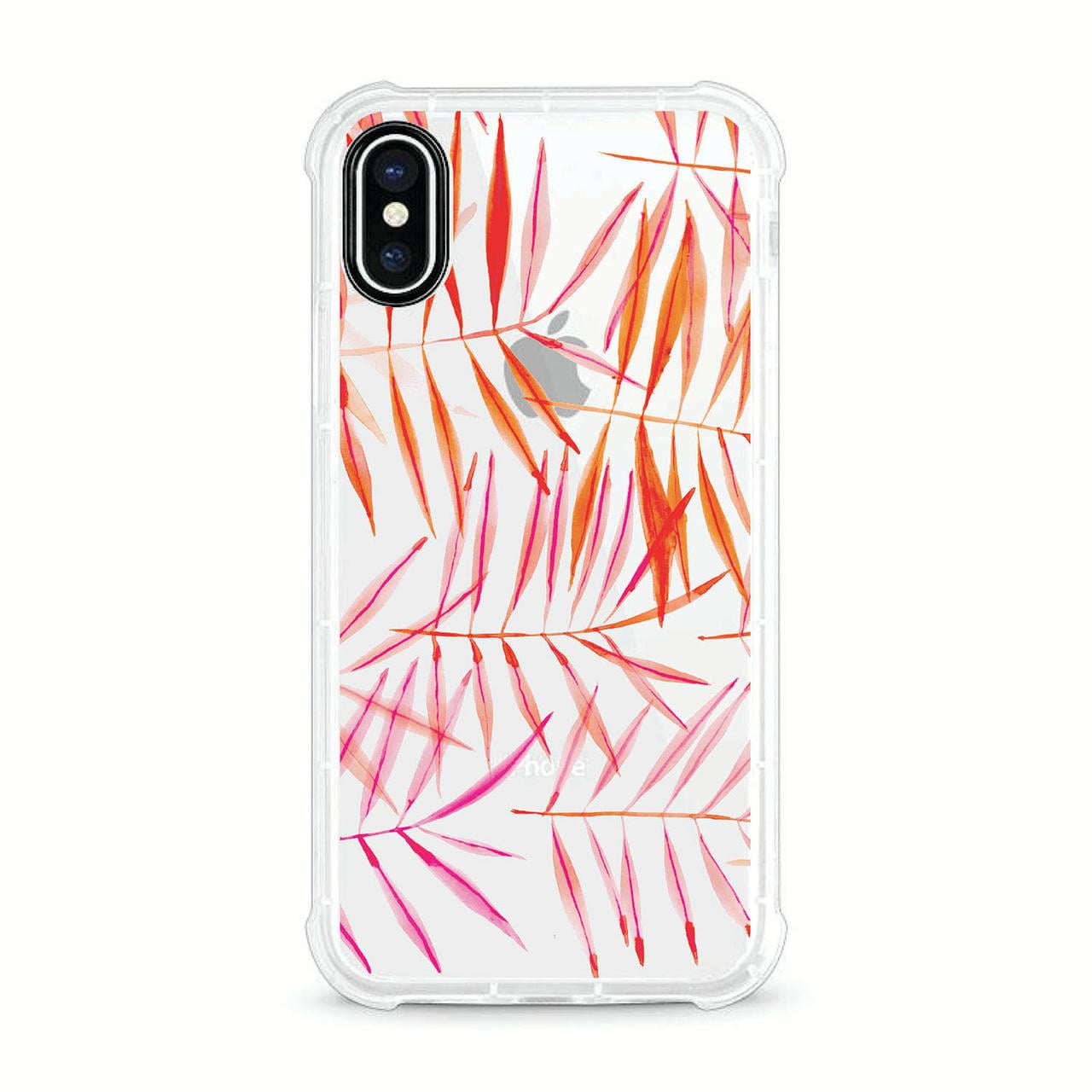 OTM Essentials iPhone X Clear Rugged Edge Phone Case, Bamboo Leaves ...