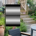 Black Stripes Garden Flag 12x18 Inch Minimalist Stripe Modern Gradient ...