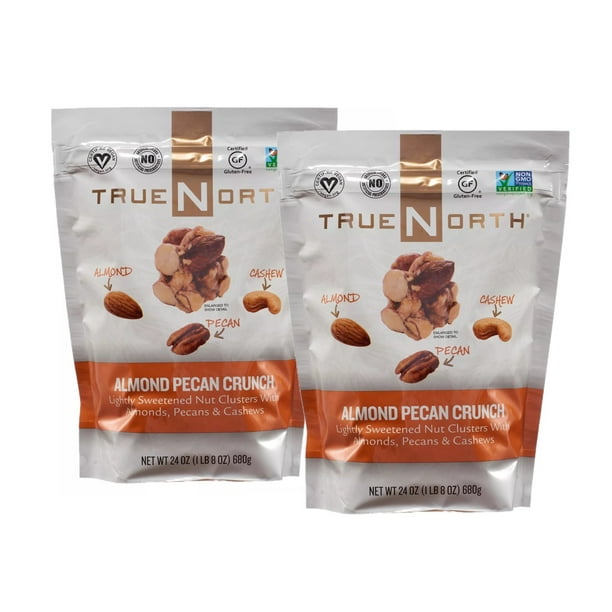 2 Pack | True North Almond Pecan Cashew Clusters (24 oz.) - Walmart.com